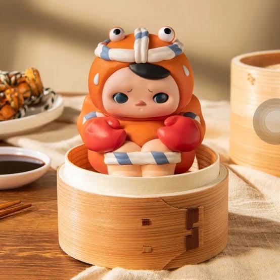 POPMART Pucky Dimsum Crab, Toys & Collectibles, Mainan di Carousell
