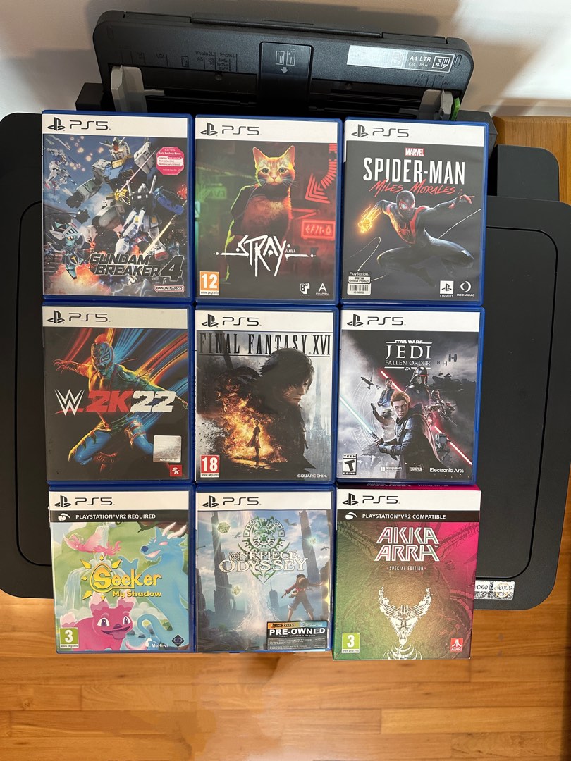 PS5 game Gundam breaker 4 / Stray / Spider-Man miles morales / W2K22 ...
