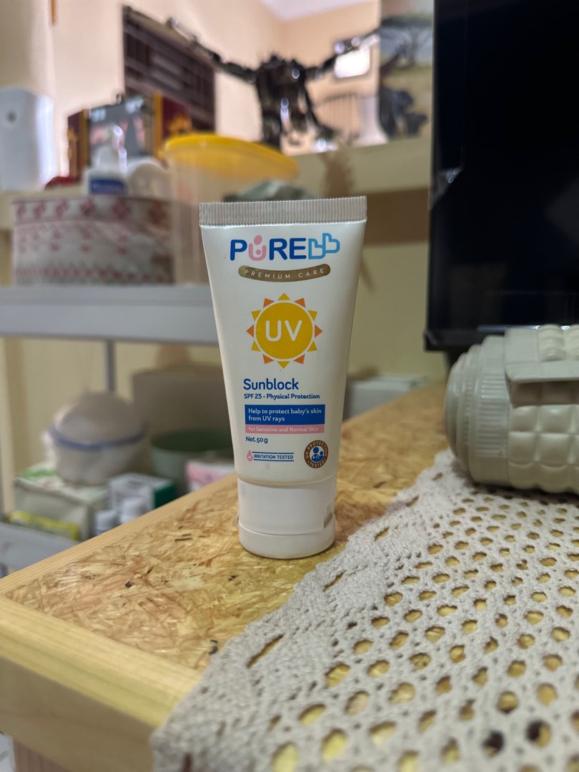 Pure sunblock baby, Bayi & Anak, Perawatan & Makanan Anak di Carousell