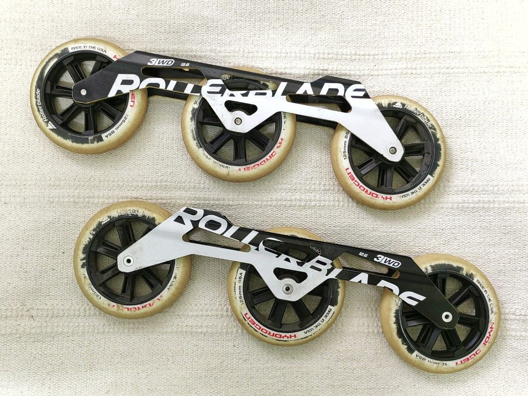 Rollerblade 3WD 125mm inline frame with Hydrogen wheel, Sports ...