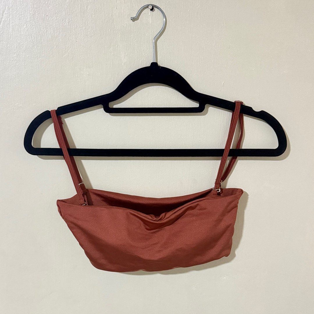 Rust Tube Swimsuit Top, Women's Fashion, Swimwear, Bikinis & Swimsuits on Carousell