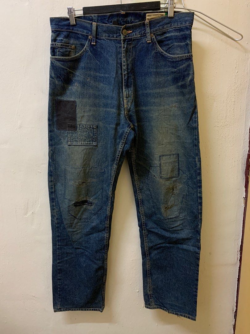scanner fundamental product made in japan loose baggy Y2K denim jeans ...