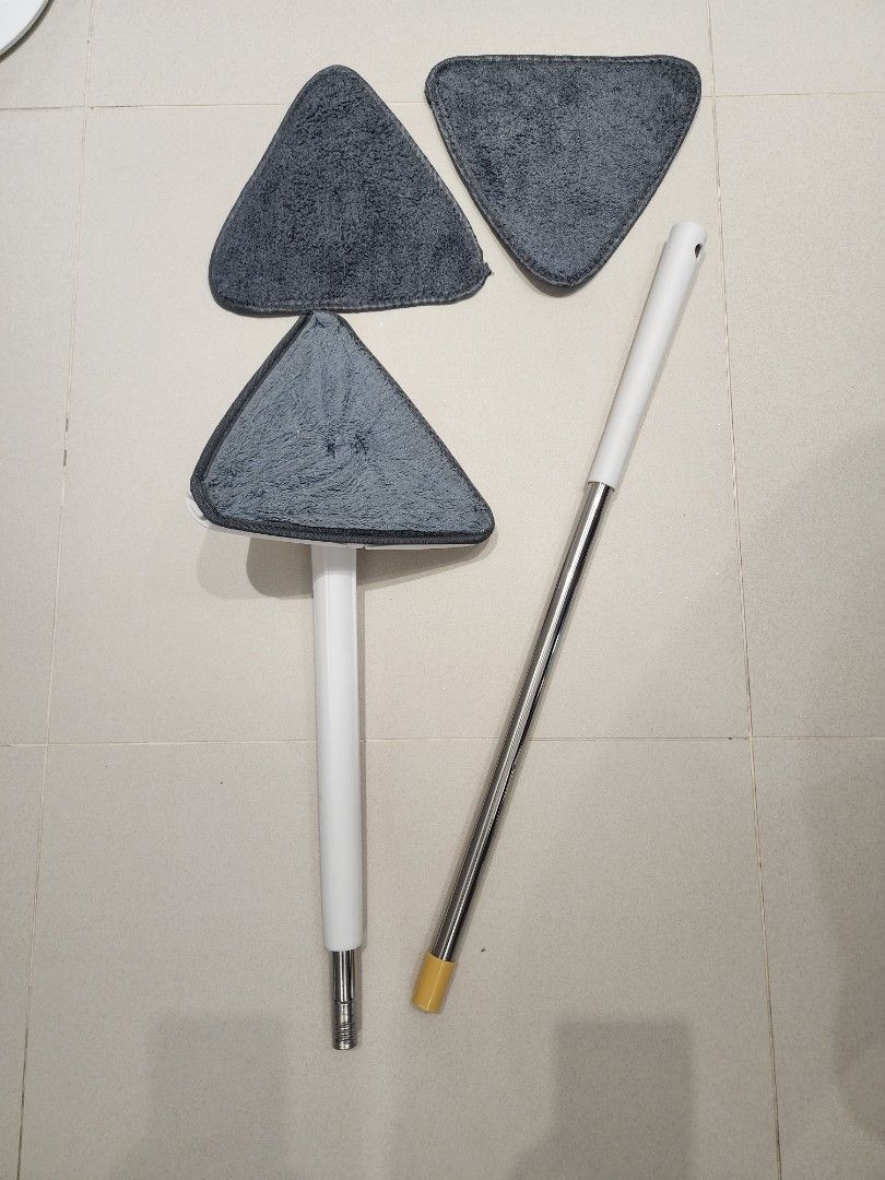 Self Twist Mop Hands Free Squeeze Triangle Mops Rotatable Flat Mop Floor Window Household ...