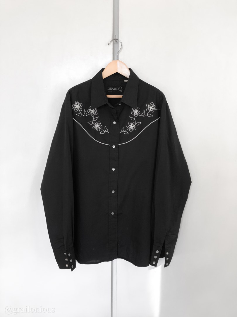 Sheplers Rodeo Pearl-snap Western Shirt, Women's Fashion, Tops ...