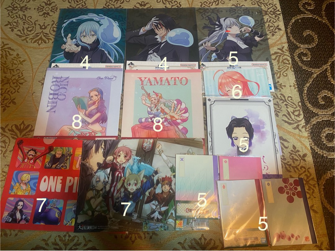 Slime One Piece & Sao A4 File, Hobbies & Toys, Collectibles ...