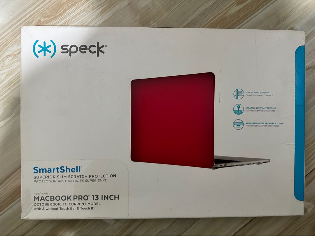 SPECK red SmartShell case for Macbook Pro 13 inch M1-M2, Computers & Tech, Parts & Accessories ...
