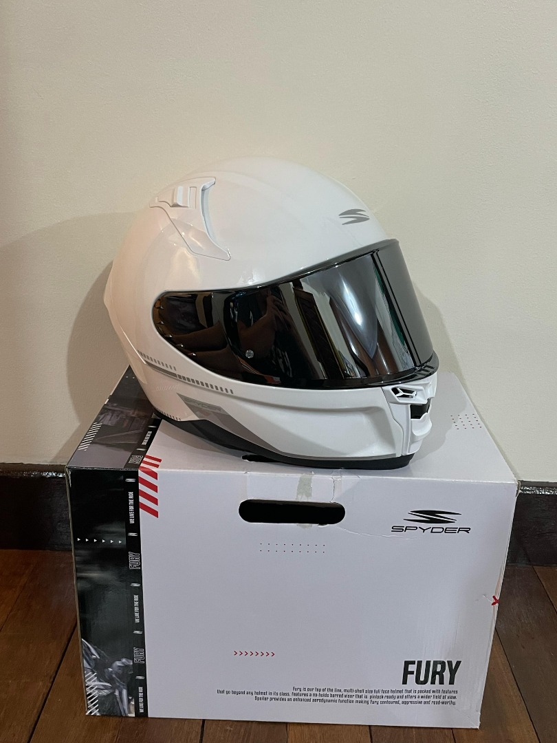 Spyder Fury Fullface Dual Visor, Motorbikes, Motorbike Parts ...