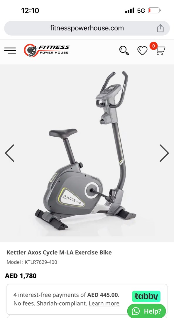 Stationary Bike kettler axos, Sports Equipment, Exercise & Fitness ...