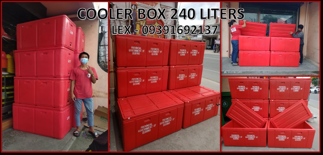 storage cooler box cooler box 240 Liters heavy duty, Furniture & Home ...