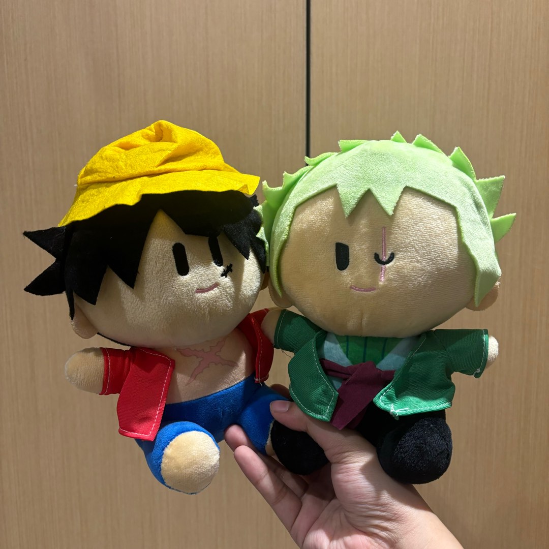 Stuffed Toy One Piece - Luffy & Zoro Stuffed Toys Set, Hobbies & Toys ...