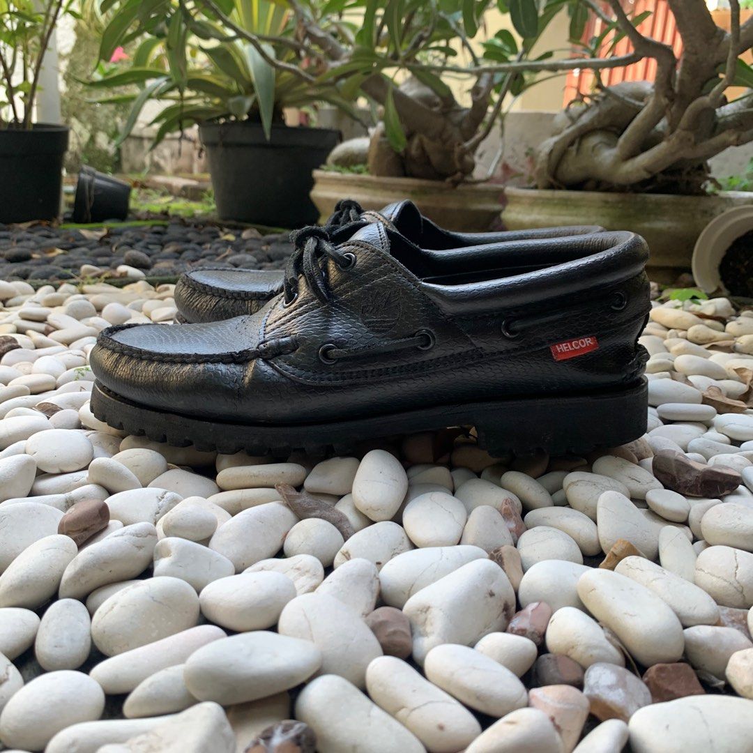 Timberland 3 Eye Boots Helcor Full Black Boat Shoes / Not Paraboot / Dr ...