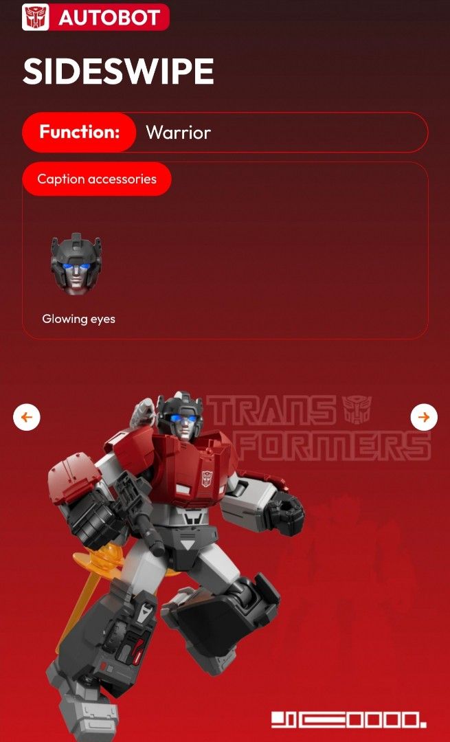 Transformers sideswipe, Hobbies & Toys, Toys & Games on Carousell
