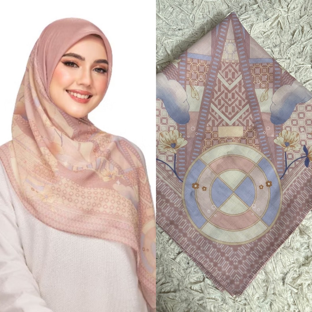 Tudung Ruffle X TV3 (Lestary Rose), Women's Fashion, Muslimah Fashion ...