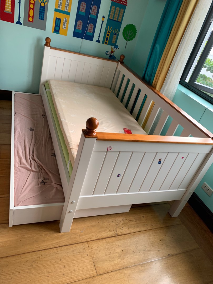 Two layer bed for kids, Furniture & Home Living, Furniture, Bed Frames ...