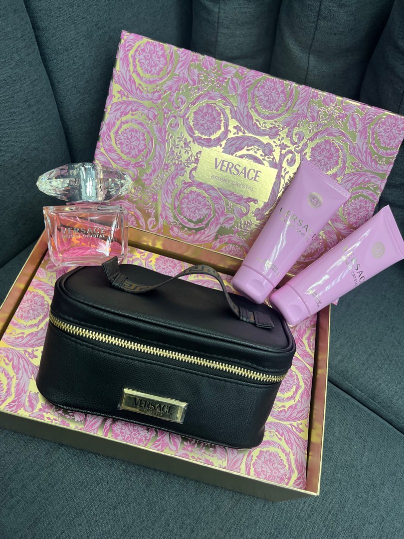 VERSACE BRIGHT CRYSTAL SET, Beauty & Personal Care, Fragrance & Deodorants on Carousell