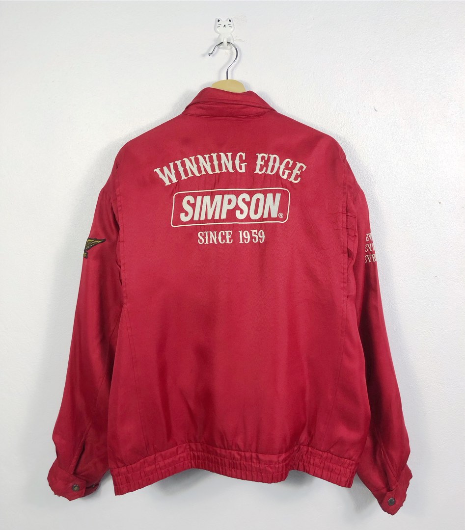 VINTAGE SIMPSON RACING JACKET, Men's Fashion, Coats, Jackets and ...