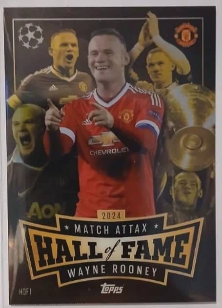 Wayne Rooney 2024-25 Topps Match Attax Hall of Fame Rare card, Hobbies ...