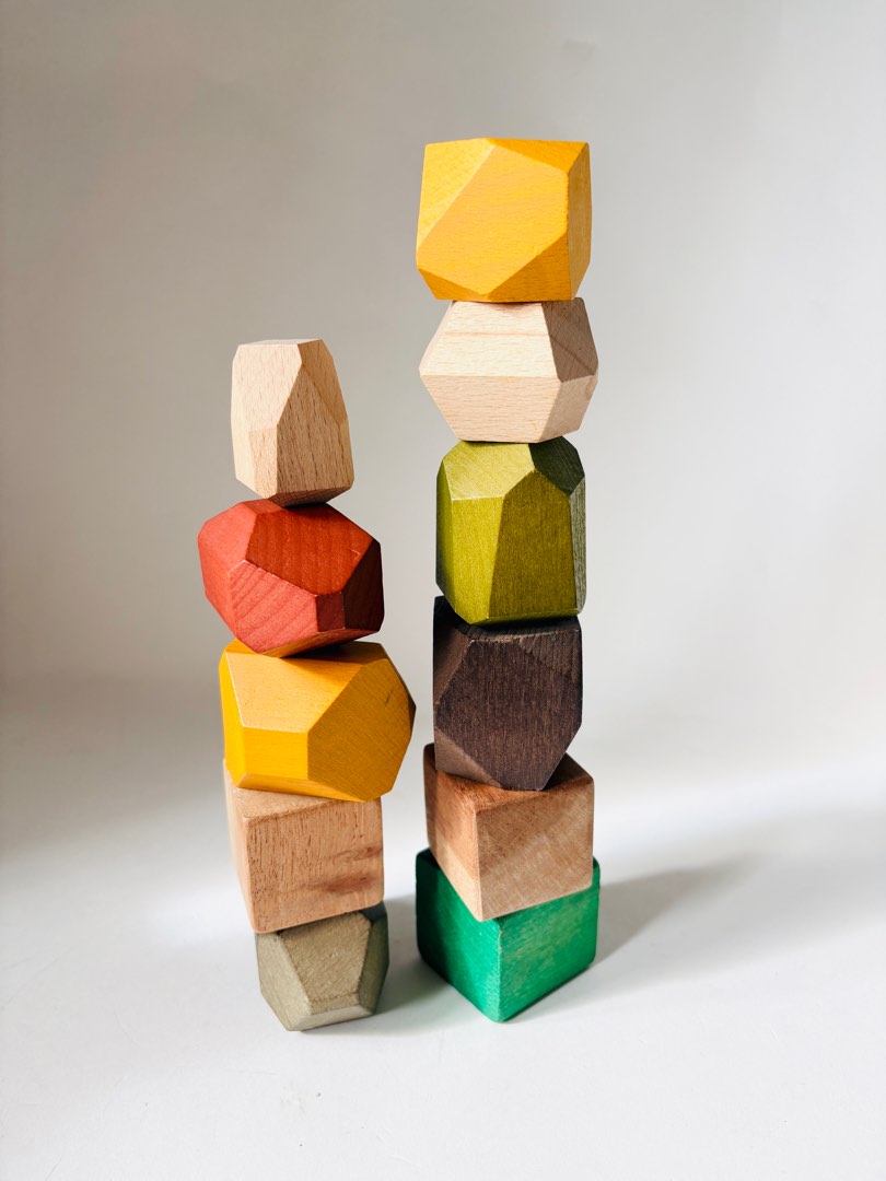 Wooden Blocks and Boulder Stacker, Hobbies & Toys, Toys & Games on ...