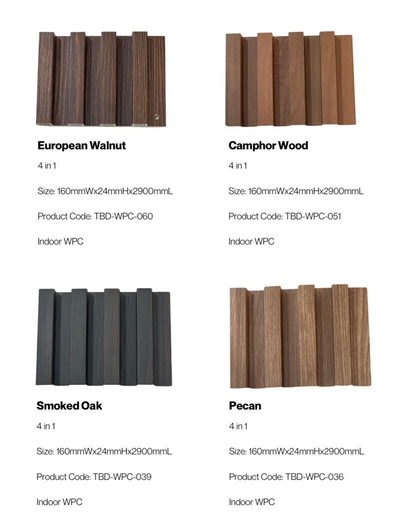 WPC INDOOR WALL PANEL, Furniture & Home Living, Home Improvement ...