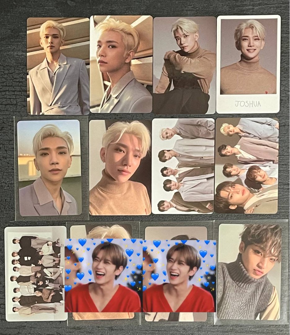 wts seventeen svt joshua mingyu incomplete trading cards, Hobbies ...