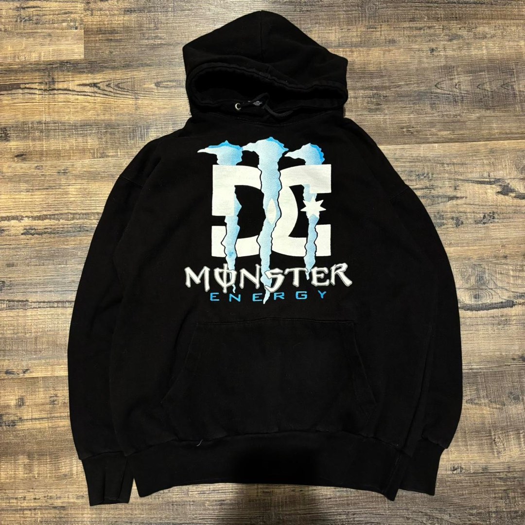 Y2k Dc x Monster energy Hoodie, Men's Fashion, Coats, Jackets and Outerwear on Carousell