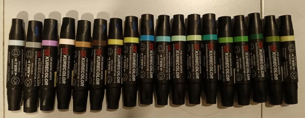 Zig Kurecolour Alcohol Based Dyestuff Ink KC-1100 Refillable Twin ...