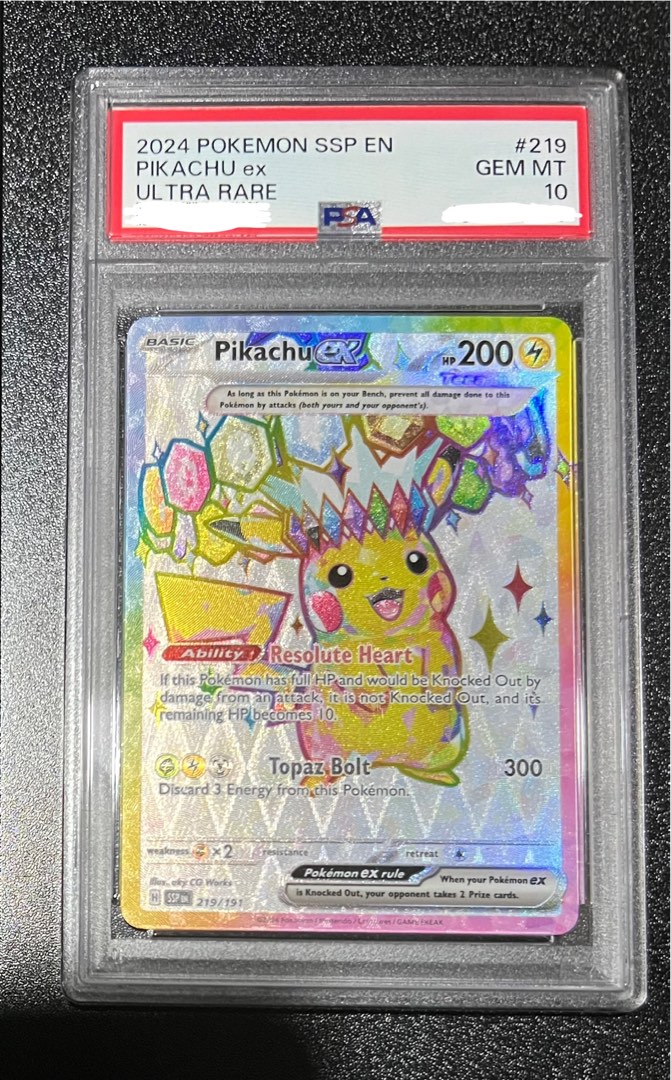 2024 Pokemon SSP EN Pikachu ex Ultra Rare, Hobbies & Toys, Toys & Games ...