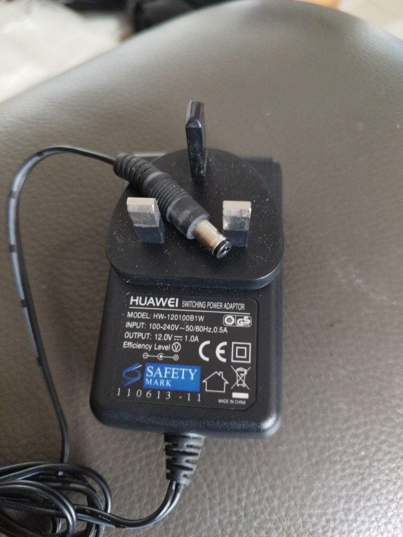 AC to DC adapter ONT Router Huawei output 12V 1A, TV & Home Appliances ...