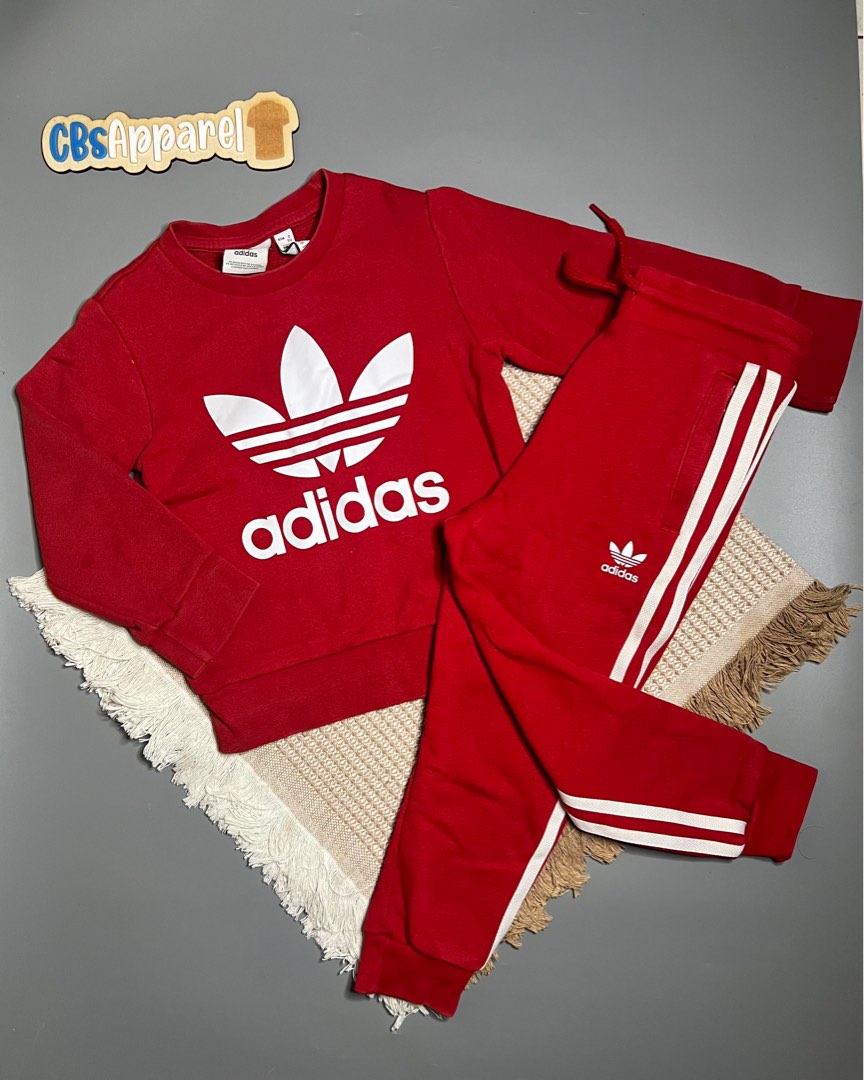 Adidas Trefoil terno for kids 4T, Babies & Kids, Babies & Kids Fashion ...