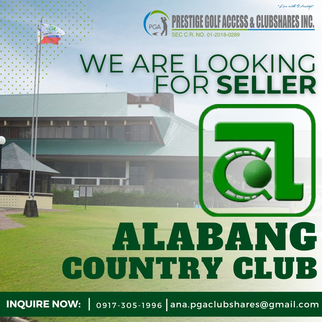 ALABANG COUNTRY CLUB SHARE, Sports Equipment, Sports & Games, Golf on ...