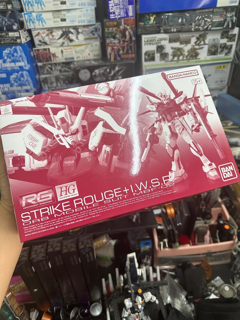 BANDAI RG 1/144 Strike Rouge + HG 1/144 Iwsp PREMIUM BANDAI Model Kit ...