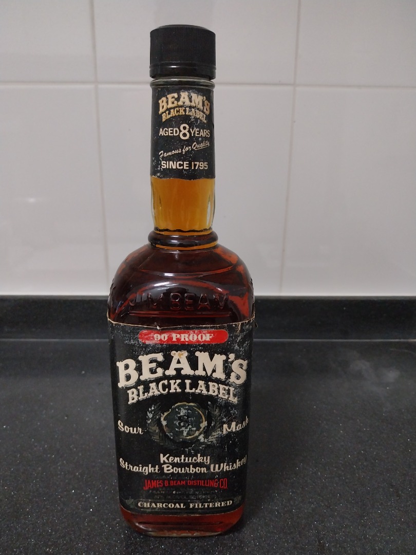 Beam's Black Label Bourbon Whisky_New_Aged 8 years, Food & Drinks ...