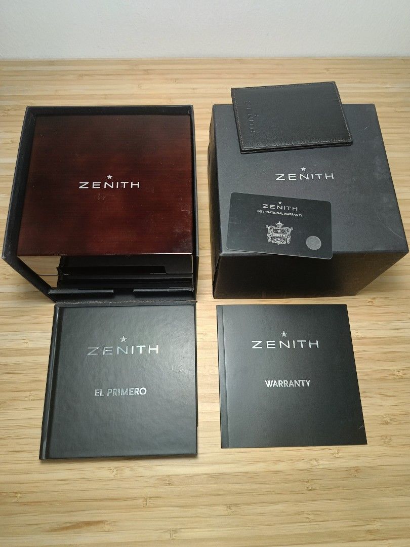 (Box only) Original Authentic Zenith EL Primero Helios watch box solid ...