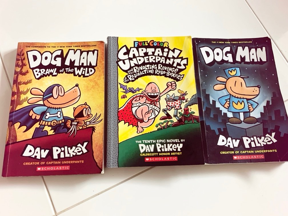 Captain underpants and dogman (8 books $17), Hobbies & Toys, Books ...