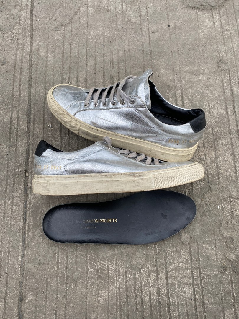 Common project Silver, Women's Fashion, Footwear, Sneakers on Carousell