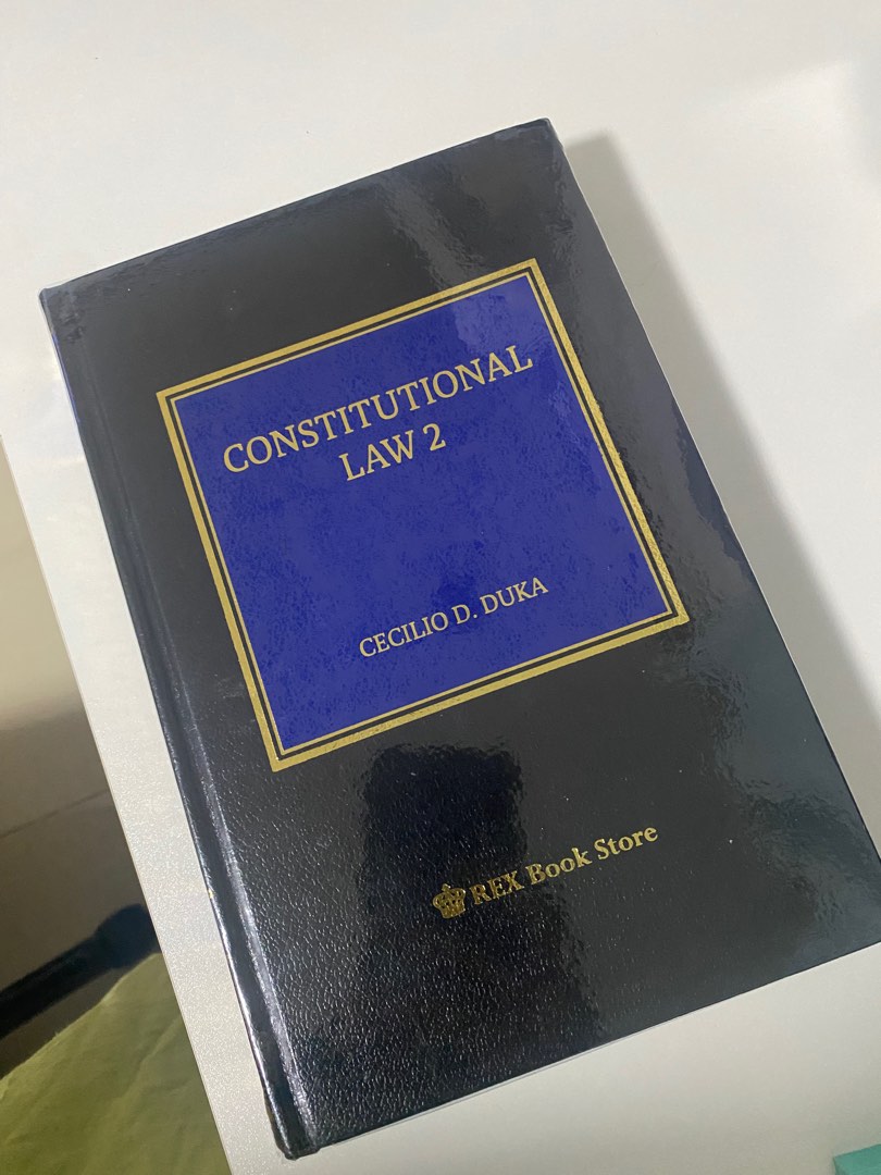 Constitutional Law 2 - Cecilio Duka, Hobbies & Toys, Books & Magazines ...