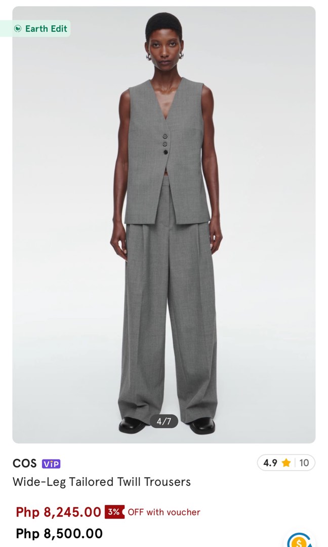 COS Wide Leg Trousers Brand New With Tag, Women's Fashion, Bottoms ...