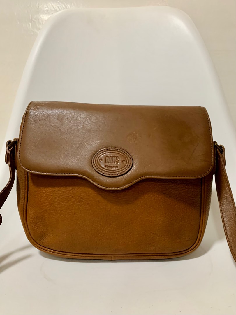 Daks Vintage Leather Sling Bag, Women's Fashion, Bags & Wallets, Cross-body Bags on Carousell