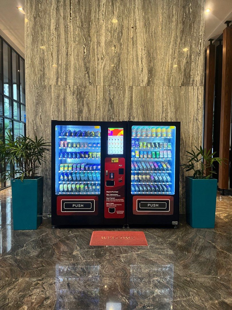Double combo Vending Machine (Cashless), Looking For on Carousell