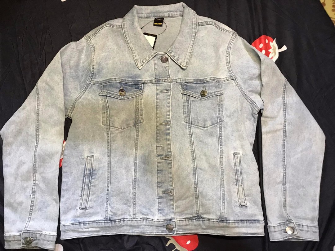 Freego Denim Jacket XL, Women's Fashion, Coats, Jackets and Outerwear ...