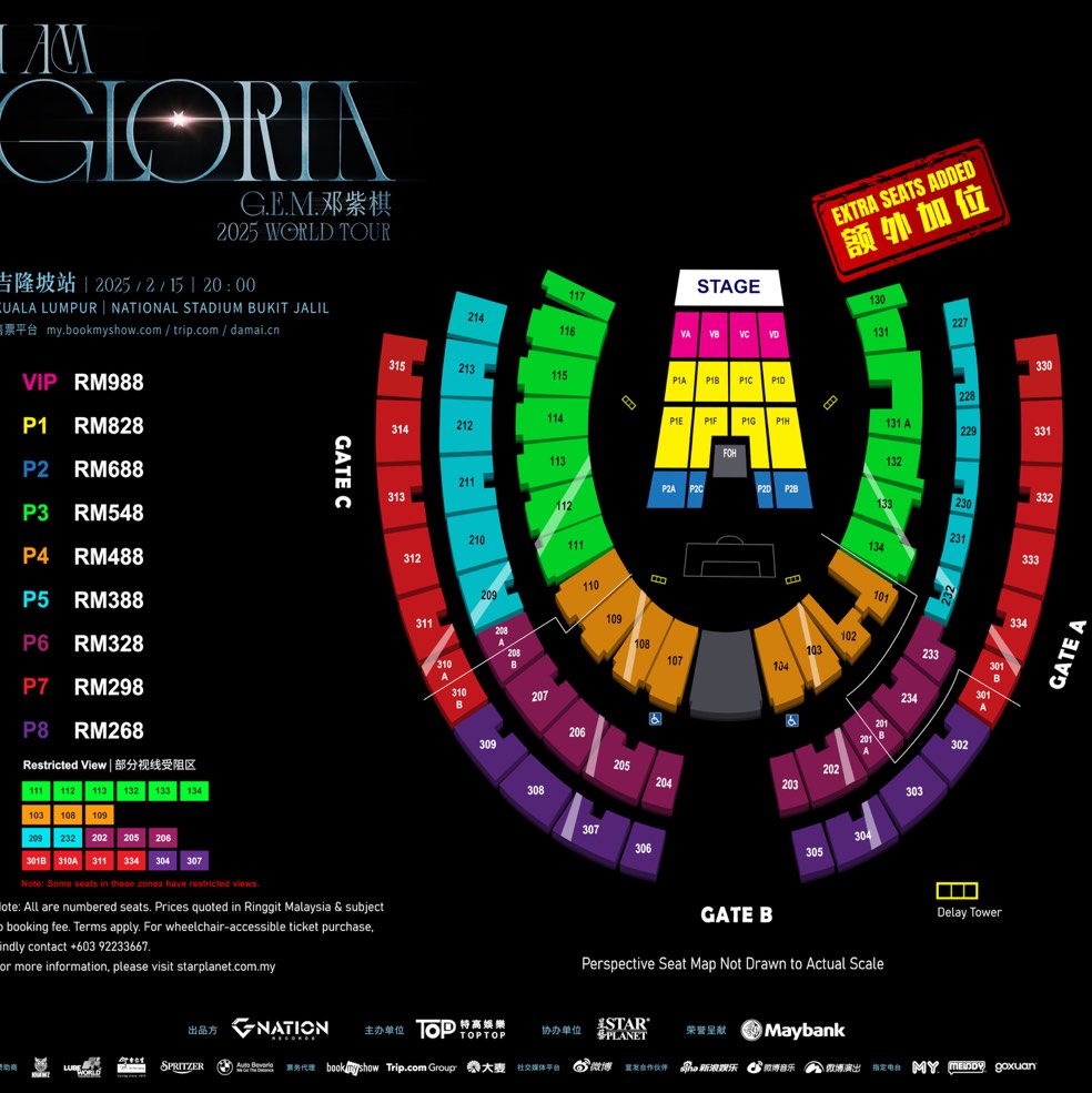 G.E.M Concert 2025 KL 15/2/2025, Tickets & Vouchers, Event Tickets on ...