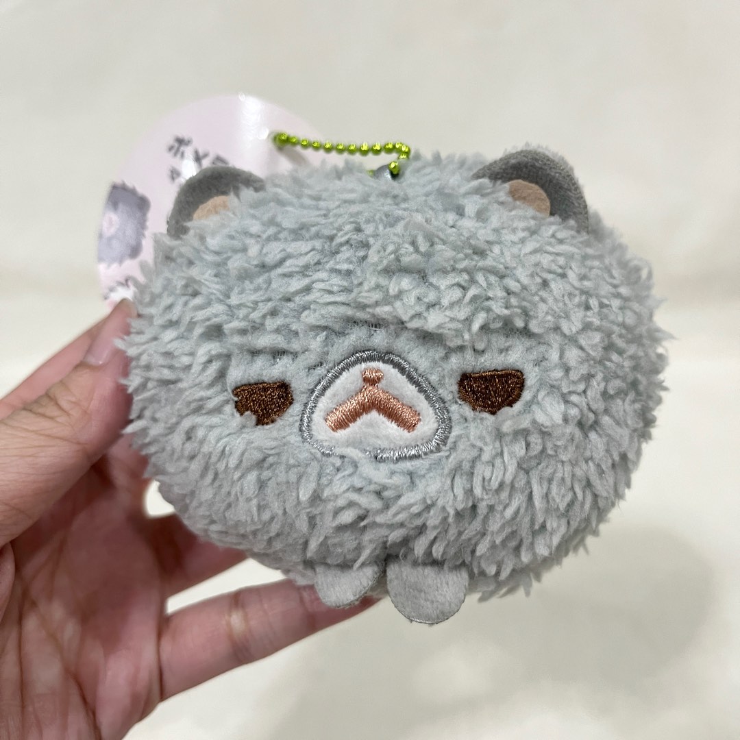 Gray Pomeranian Mochi Nuigurumi Furry Plush Charm Keychain, Hobbies ...
