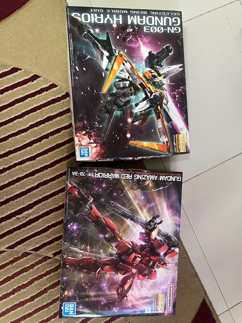 Gundam Kyrios and Amazing Red Warrior, Hobbies & Toys, Toys & Games on Carousell