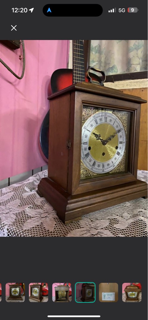 Hermle Table Clock, Hobbies & Toys, Collectibles & Memorabilia, Vintage ...