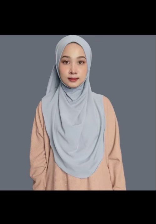 Instant Tudung/ Instant Shawl in Sky Brand New (tags tbg withsoof ...