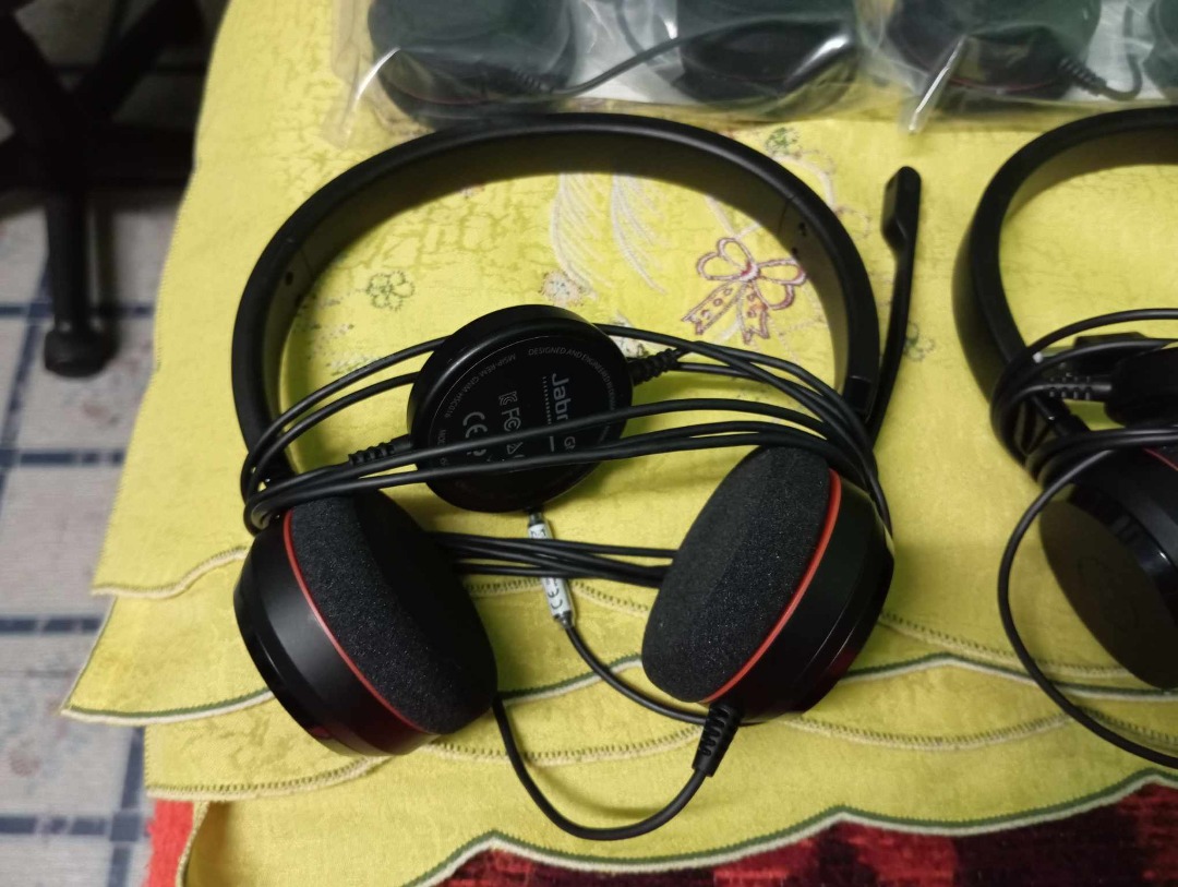 Jabra Evolve 20 UC Stereo Model HSC016 Noise Canceling USB Headset ...