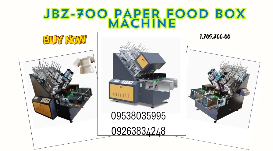 JBZ-700 PAPER FOOD BOX MACHINE, Commercial & Industrial, Industrial ...