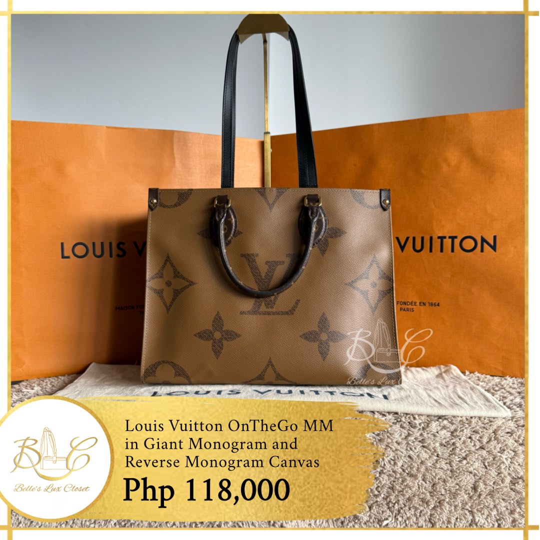 Louis Vuitton OTG MM Monogram Reverse, Luxury, Bags & Wallets on Carousell