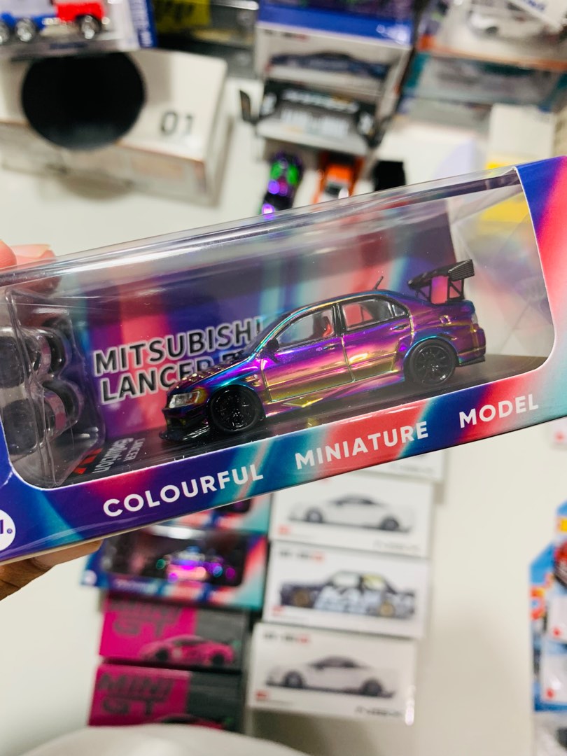 Mitsubishi Lancer Evo IX Chrome Widebody CM Model, Hobbies & Toys, Toys ...