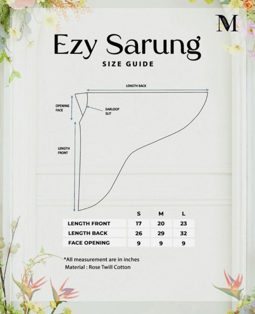 Original MINAZ HIJAB Ezy Sarung (CHAMPAGNE Size L), Women's Fashion, Muslimah Fashion, Hijabs on ...